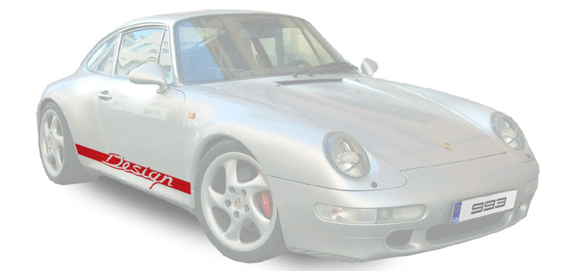 Porsche Decals, Porsche 911 993 Graphics, Stripes, Stickers and much ...