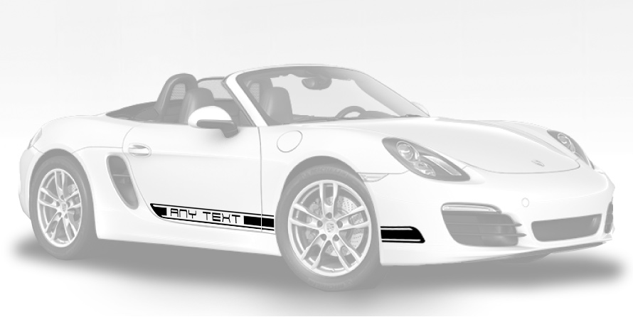 Porsche Boxster Decals, Porsche 981 Graphics, Stripes, Stickers and ...