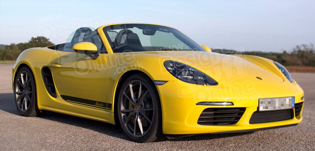 Porsche Boxster Decals, Porsche 981 Graphics, Stripes, Stickers and ...