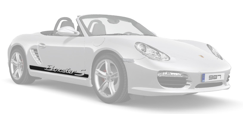 Porsche Boxster Decals, Porsche 987 Graphics, Stripes, Stickers and ...
