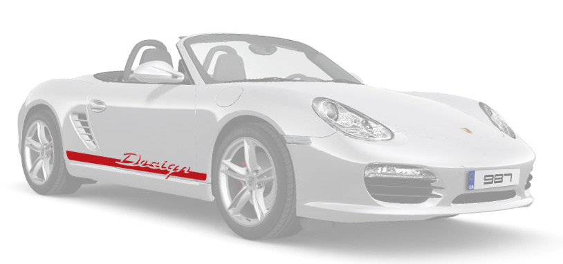 Porsche Boxster Decals, Porsche 987 Graphics, Stripes, Stickers and ...