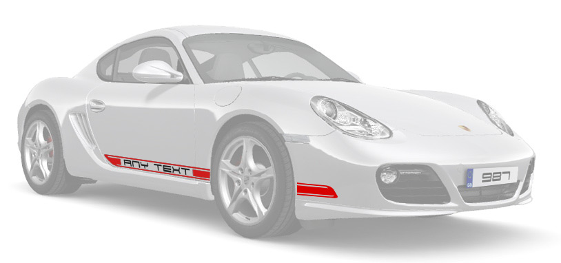 Porsche Cayman Decals, Porsche 987 Graphics, Stripes, Stickers and much ...