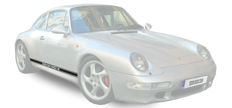 Porsche Decals, Porsche 911 993 Graphics, Stripes, Stickers and much ...